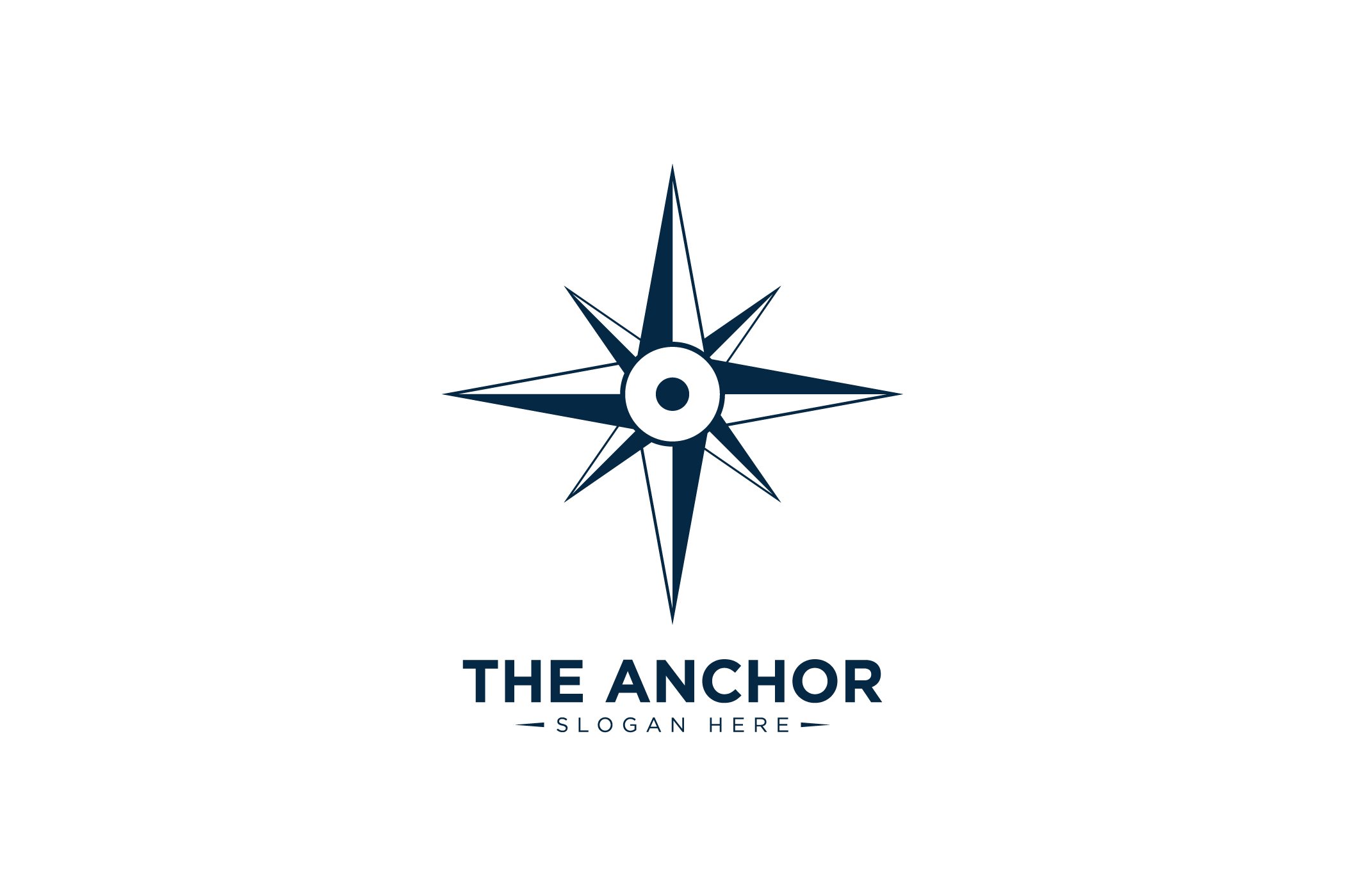 Marine Logo with Compass (854182) | Logos | Design Bundles
