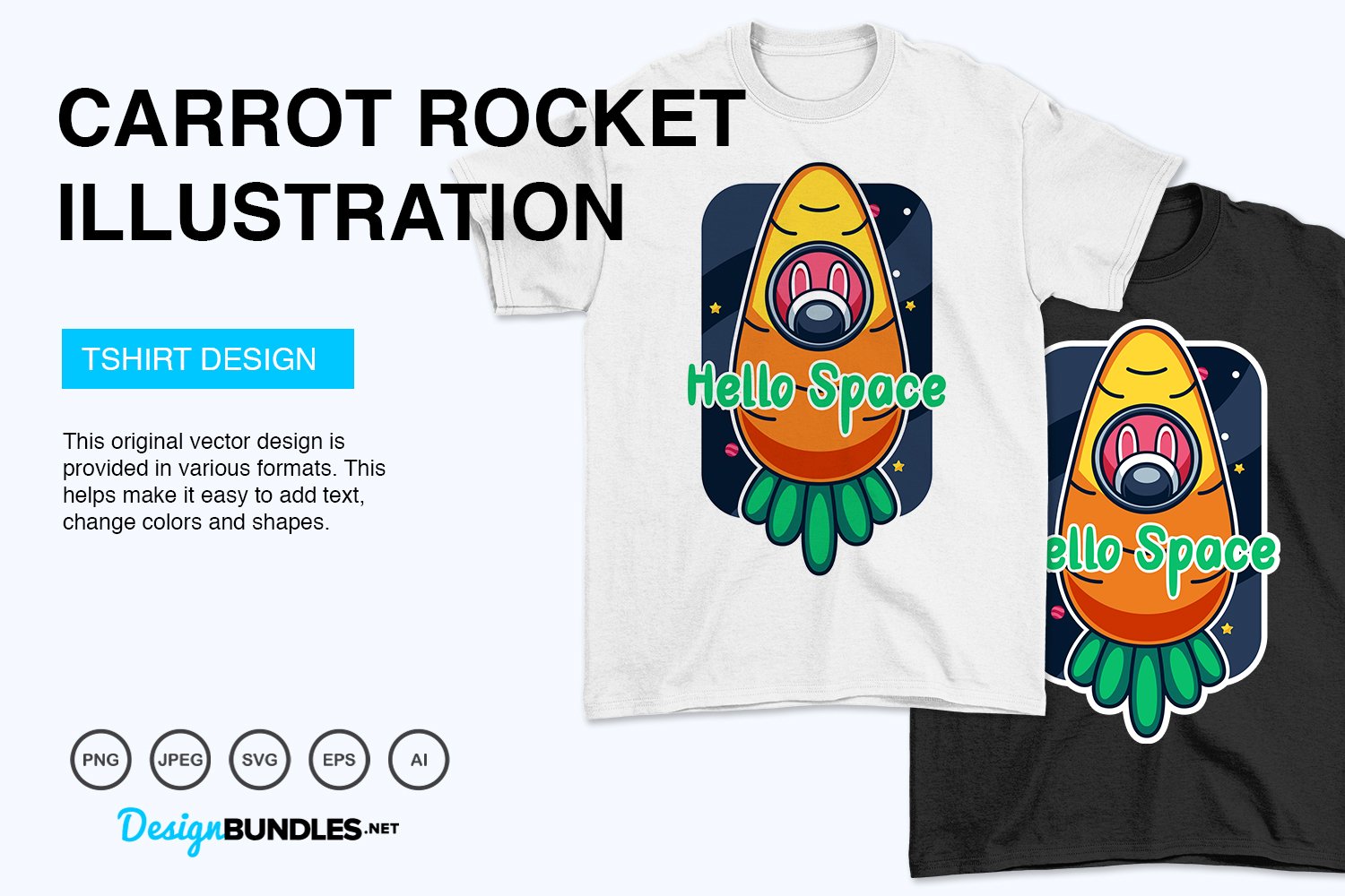 Carrot - Rocket Vector Illustration