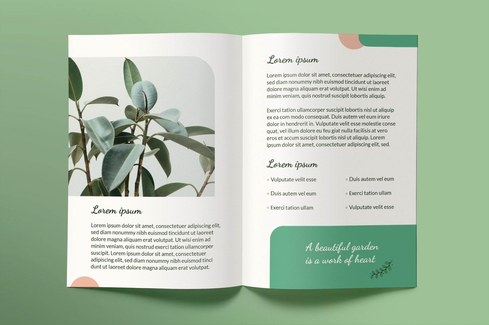 Flower Shop Brochure Bifold (432140) | Brochures | Design Bundles