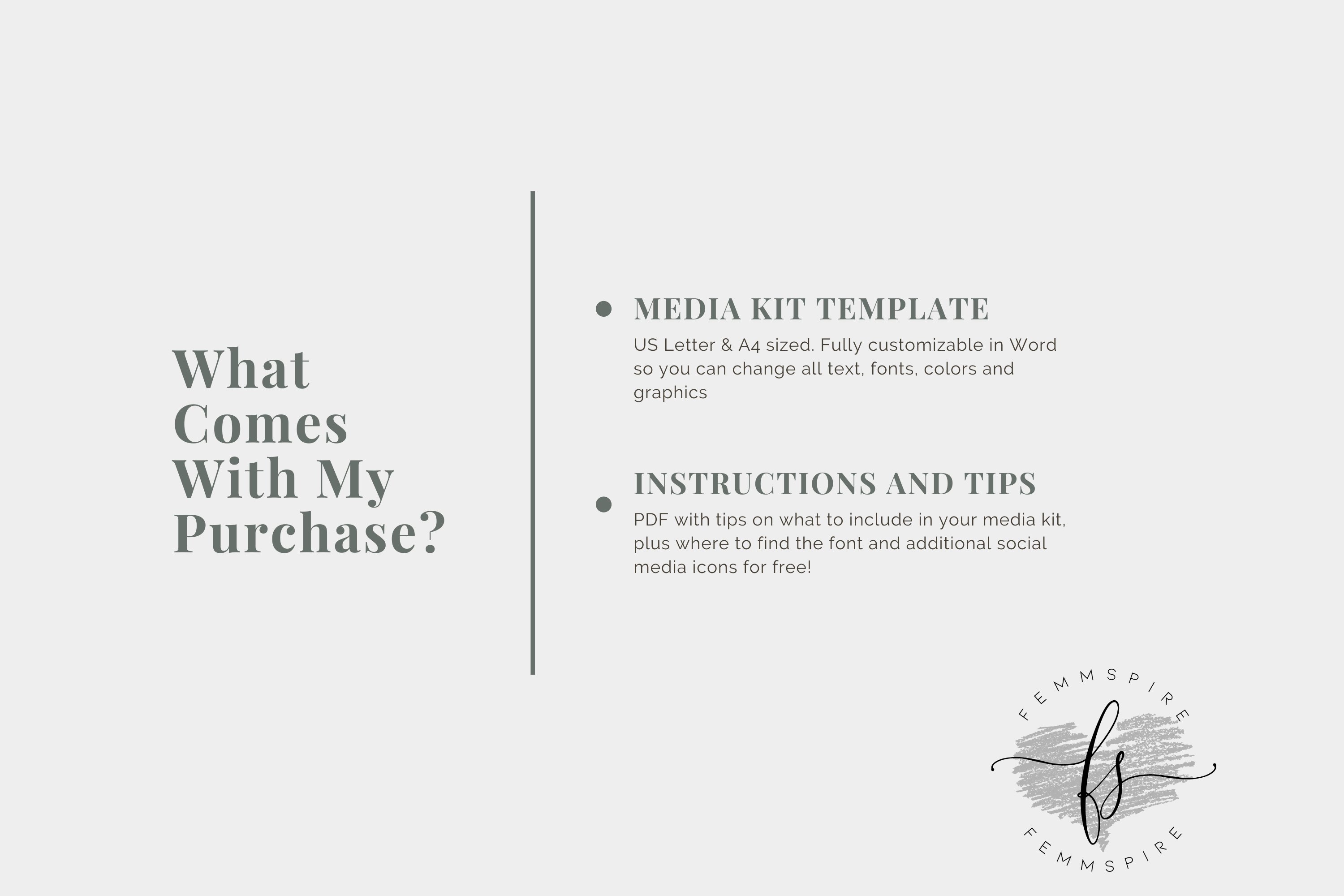 Media Kit Template, MS Word, US Letter & A4 Sizes (733972 ...