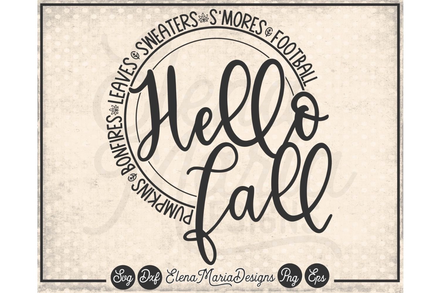 Hello Fall SVG File Autumn Svg (808038) | SVGs | Design Bundles