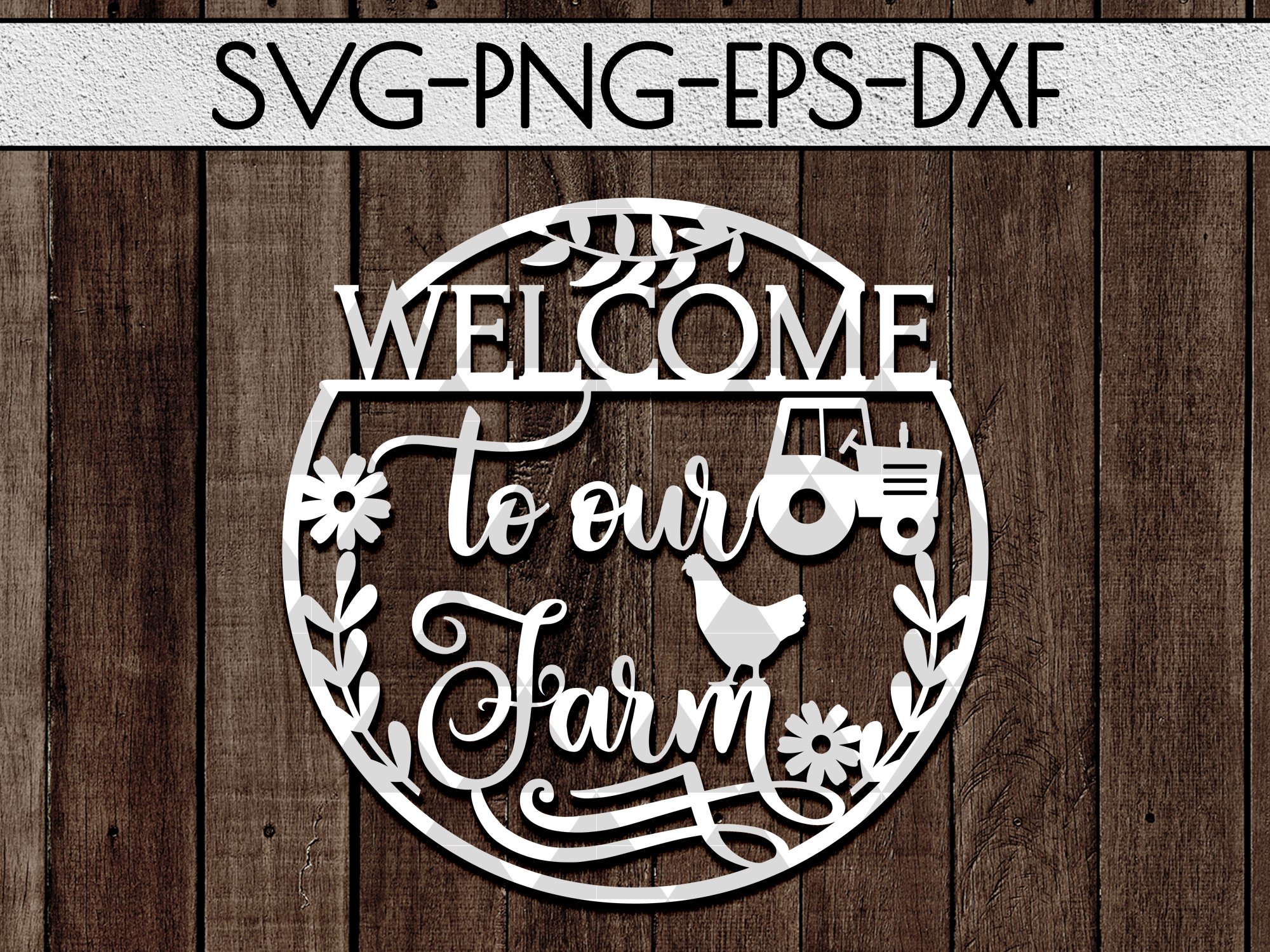 Farm Decor Sign Papercut Templates Bundle, Rustic SVG, DXF (218194 ...