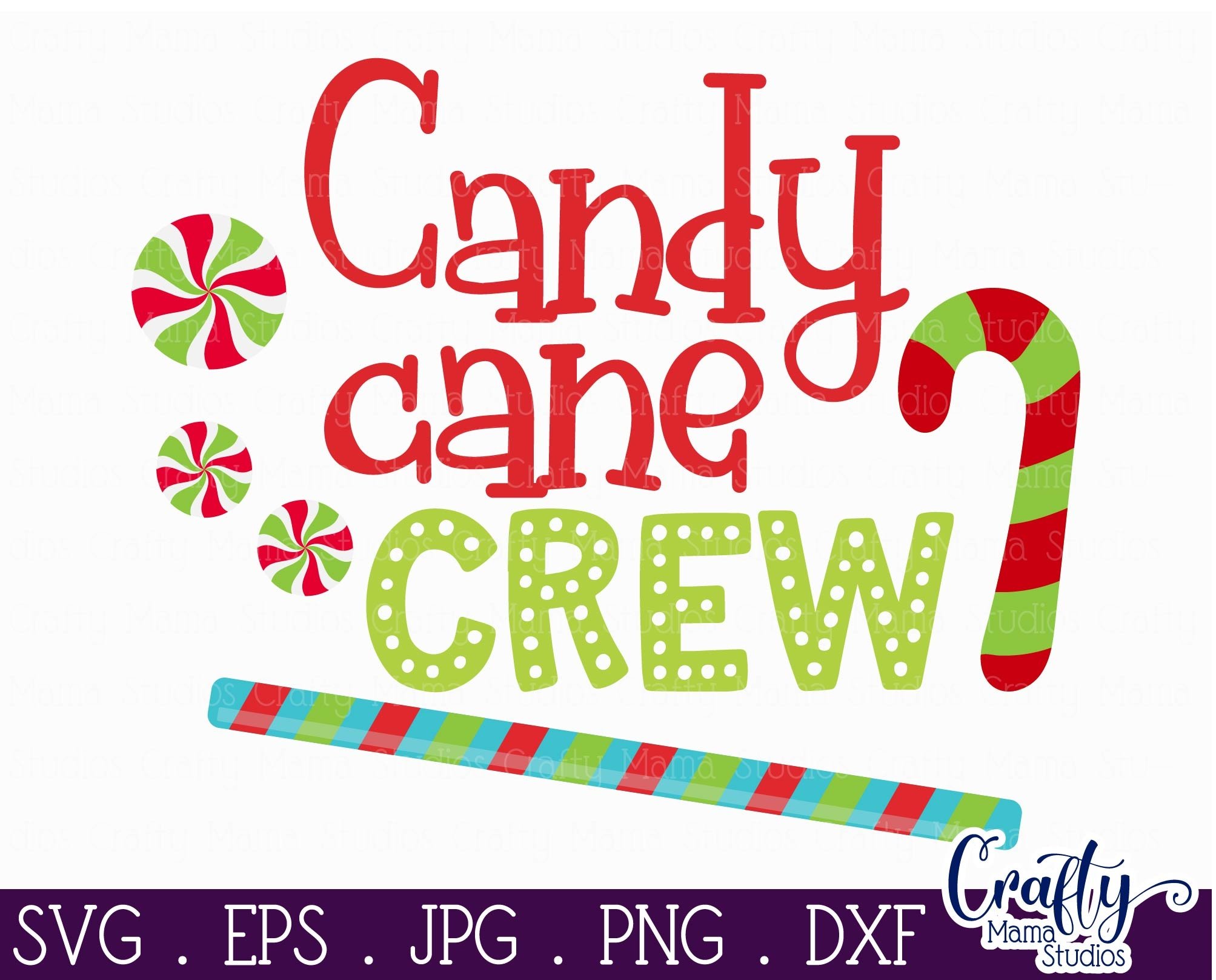 Candy Cane Crew Svg, Christmas Svg, Sublimation (751626) | Cut Files ...