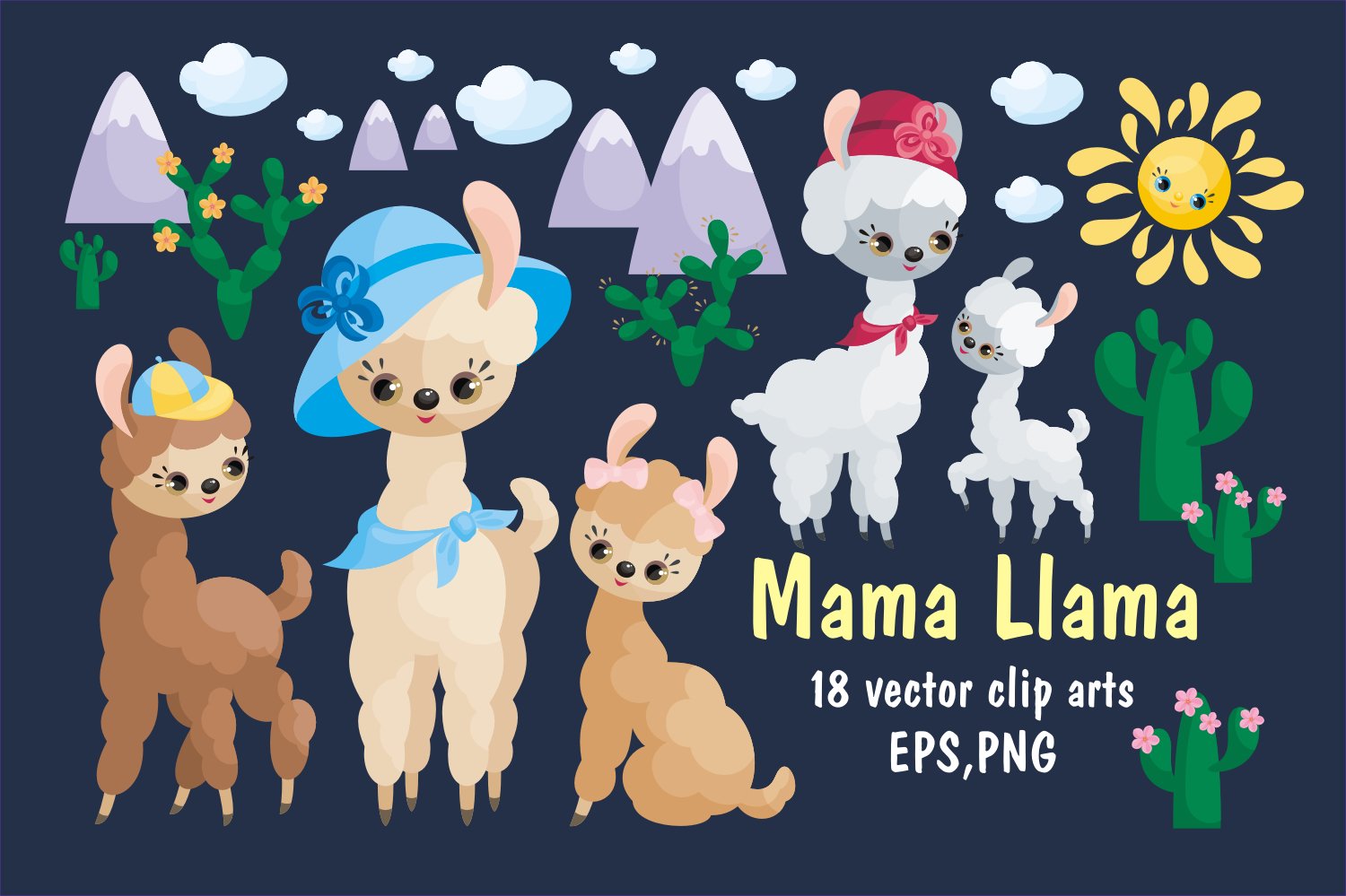 The Very Cute Graphics Bundle (218688) | Illustrations | Design Bundles