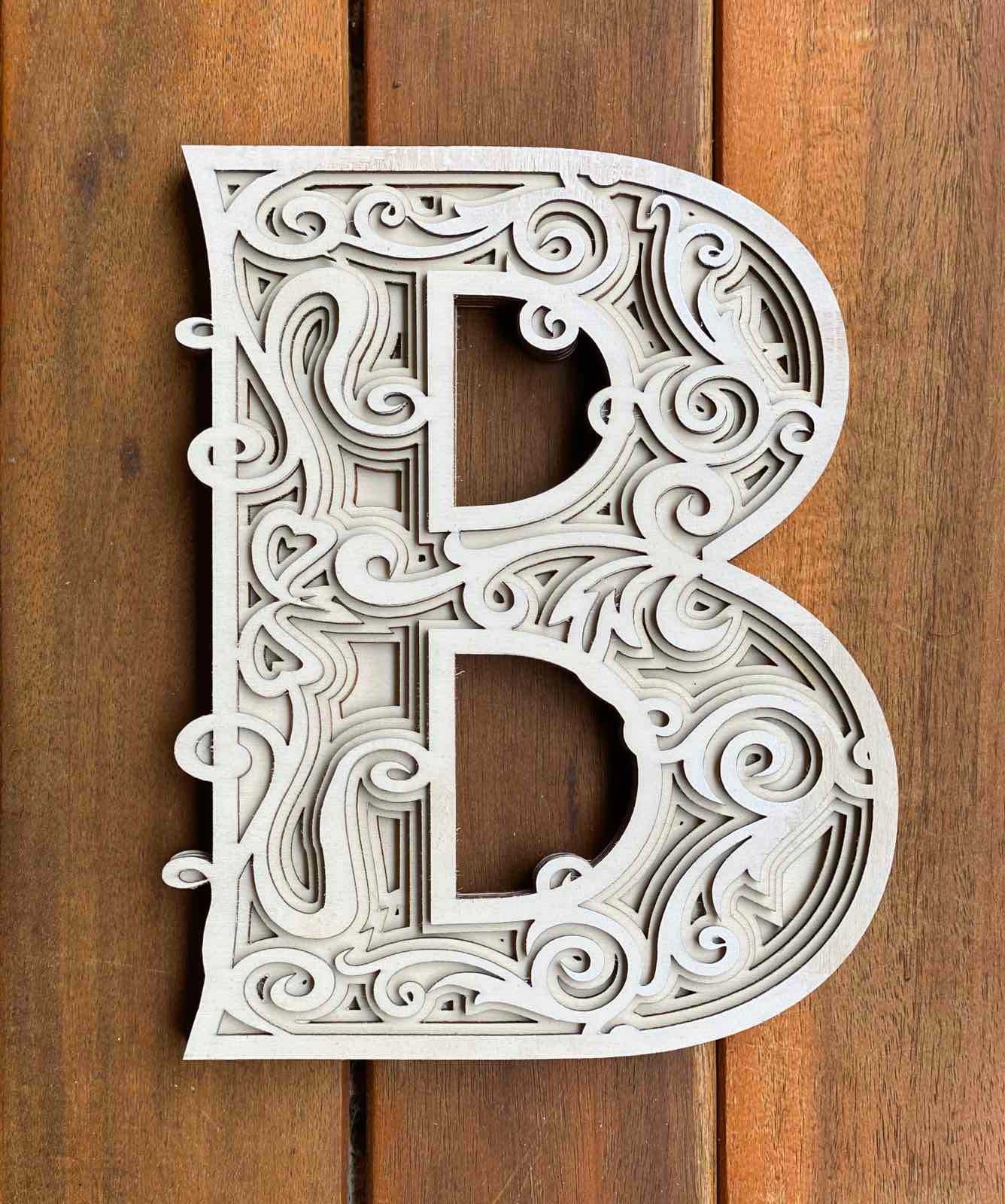 Multilayer PACK, Full alphabet A-Z (723997) | Laser Engraving | Design ...