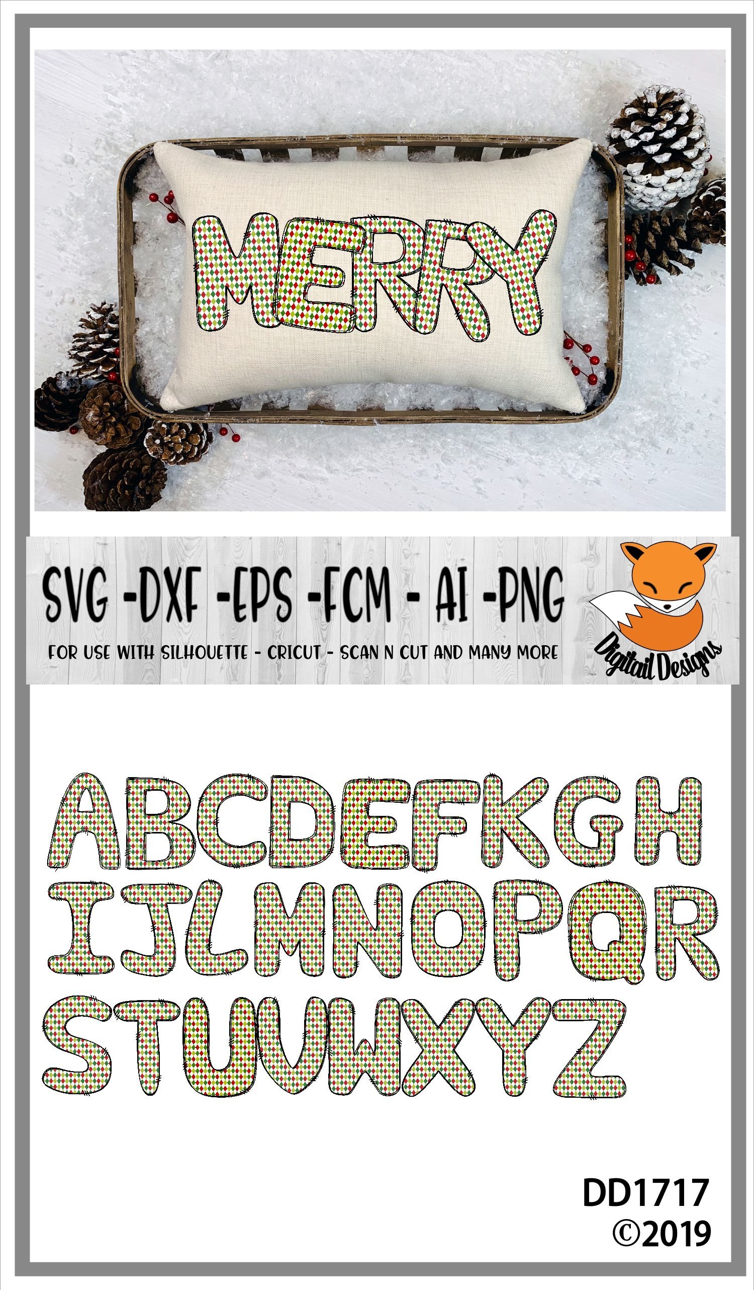 Sublimation Printable Christmas Color Alphabet Letters (366118 ...