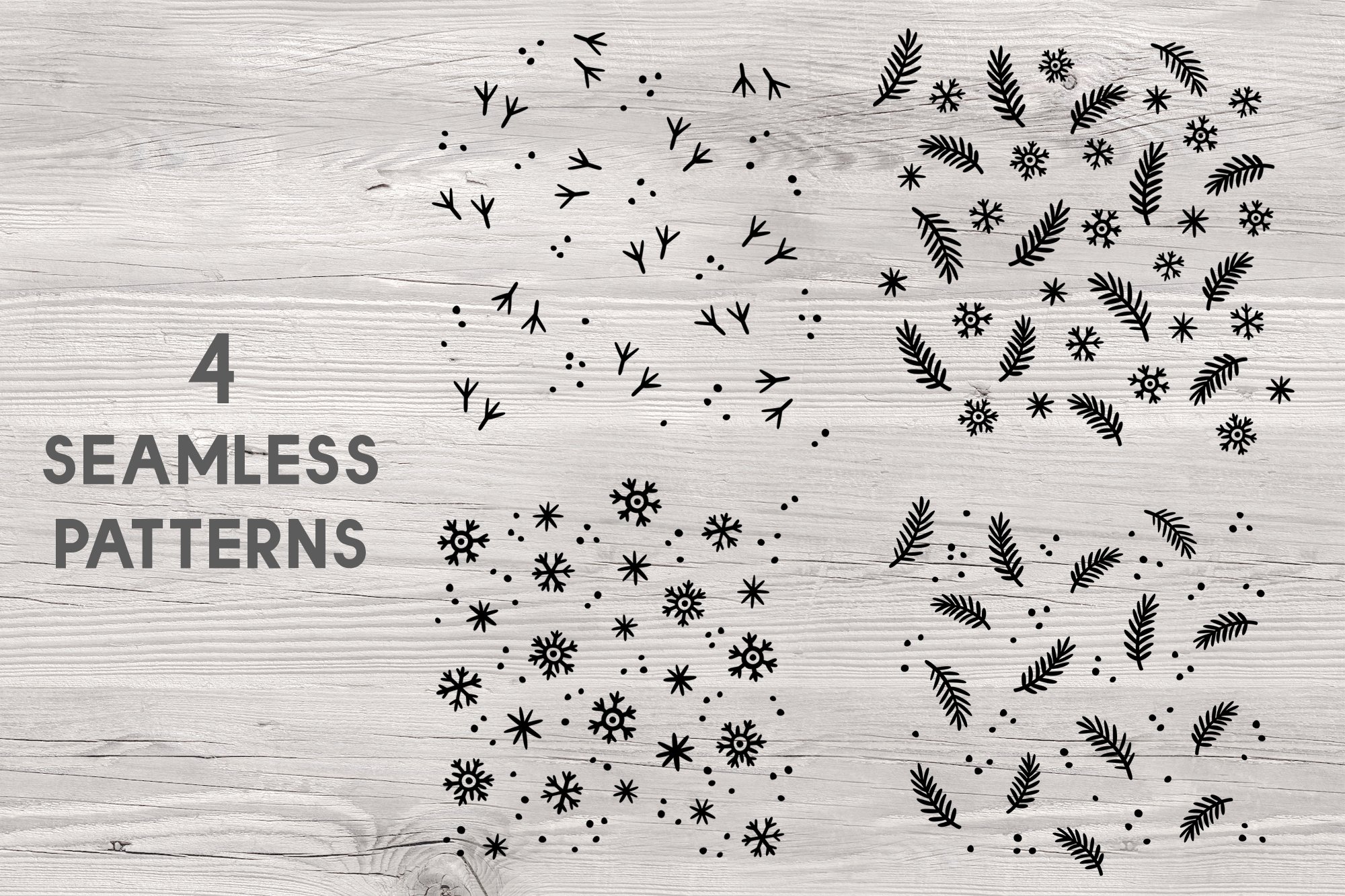 Christmas patterns svg Winter seamless patterns