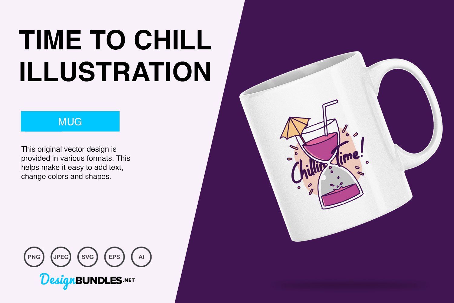 Time To Chill Vector Illustration