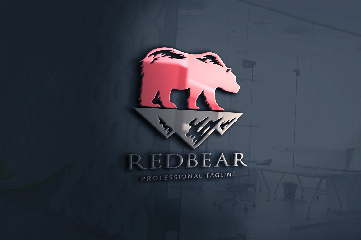 Red Bear Logo (671304) | Logos | Design Bundles