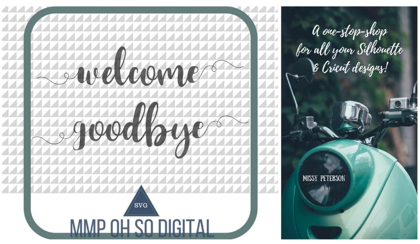 Welcome SVG, Goodbye SVG, Front Door, Back Door, Text Vector, Cut file ...