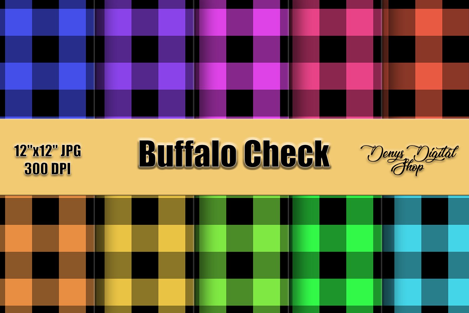 Buffalo Plaid,Digital Paper Backgrounds,Rustic,Buffalo Check (512741 ...