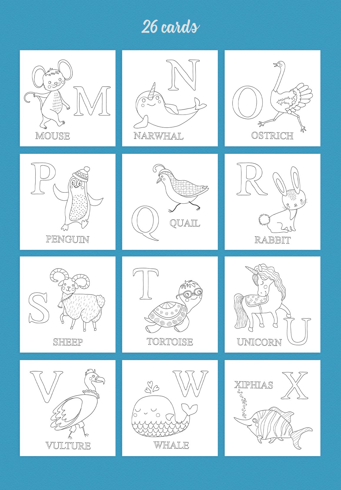 Alphabet Zoo Illustration Set