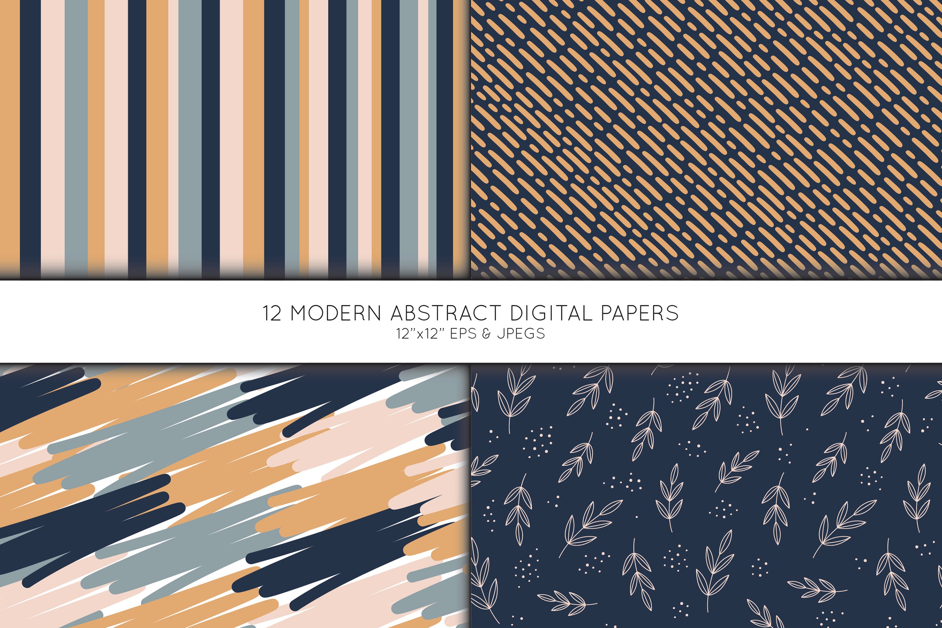 Abstract Digital Paper, Modern Scrapbook paper (731828) | Patterns ...