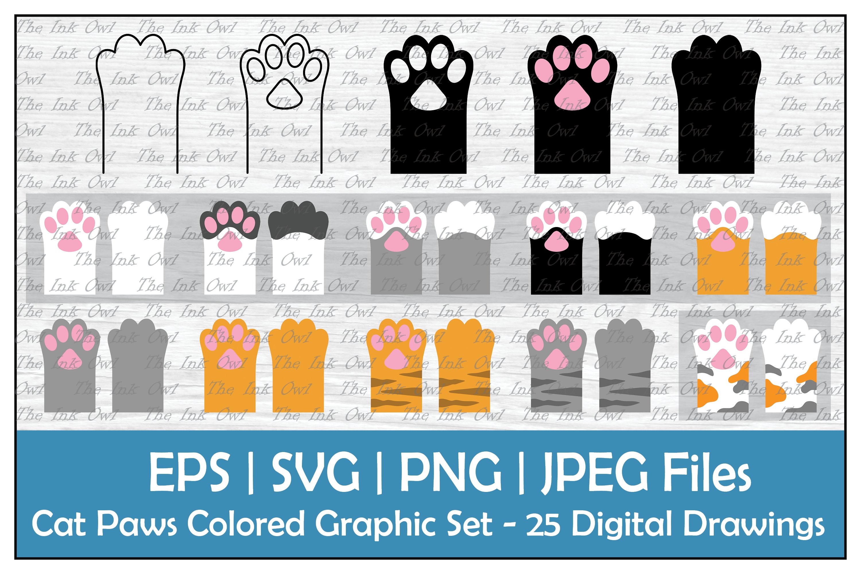Cat Paw Print Ink