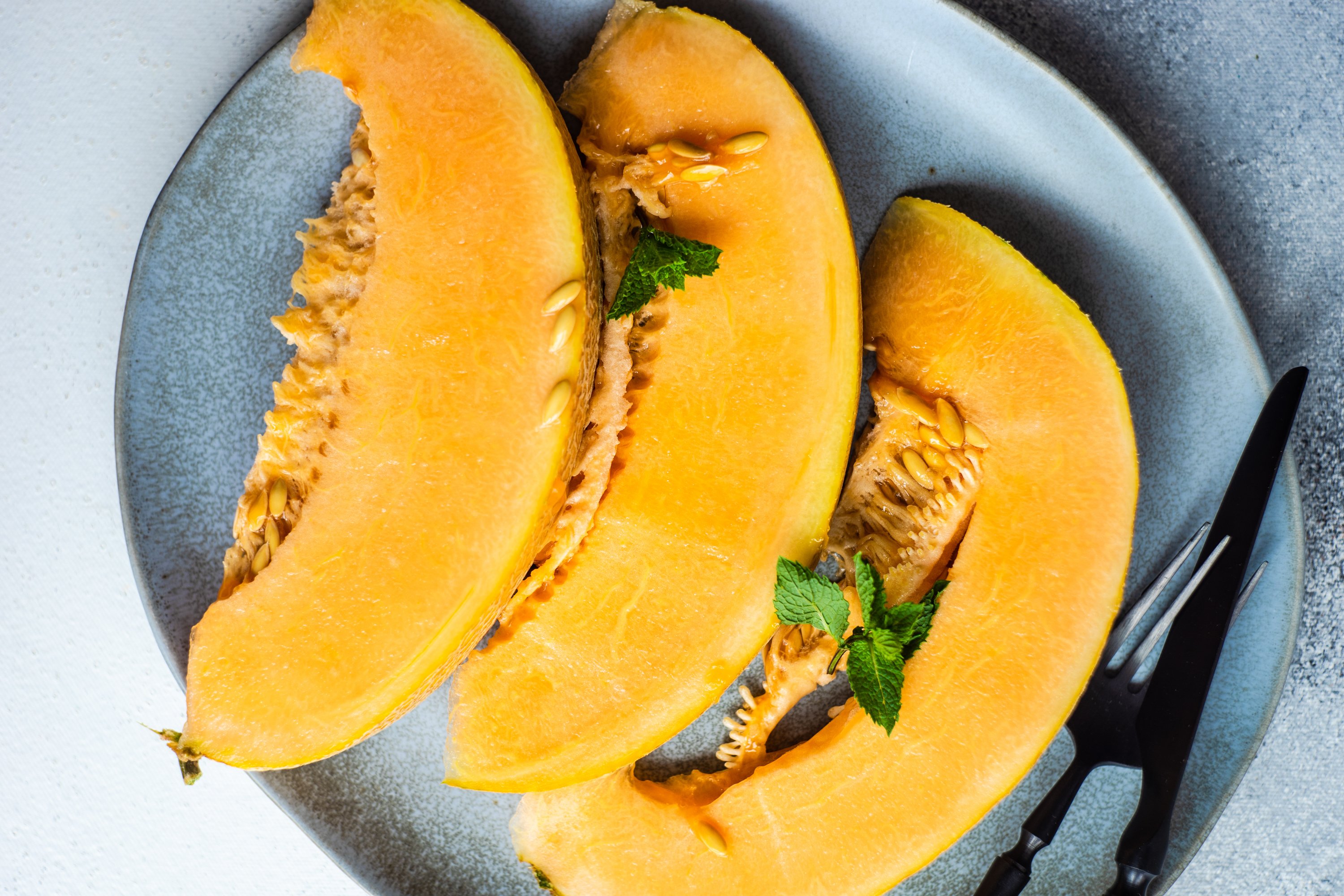 Summer dessert with honey melon (762169) | Food and Drink | Design Bundles