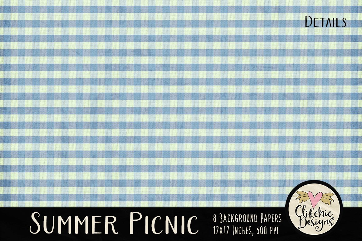 Summer Picnic Background Textures (84515) | Backgrounds | Design Bundles