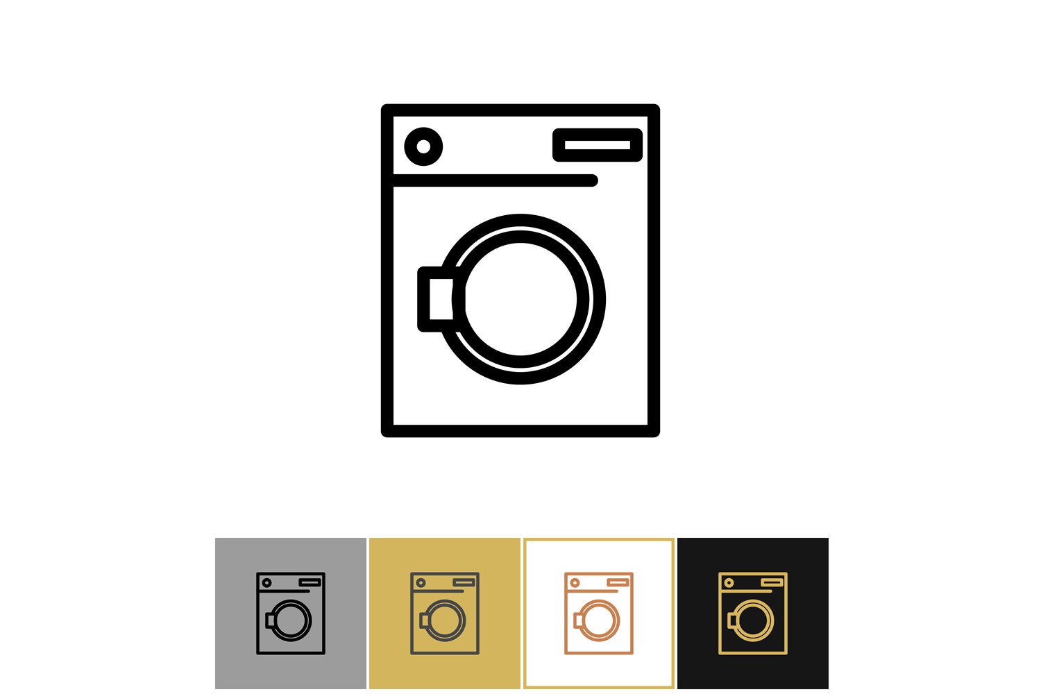 Washing machine icon, laundromat washer (909041) | Icons | Design Bundles