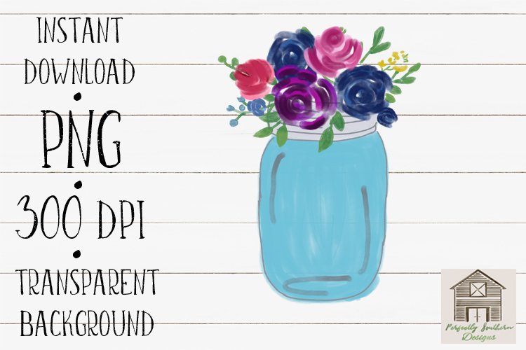 Purple Mason Jar Clip Art Free