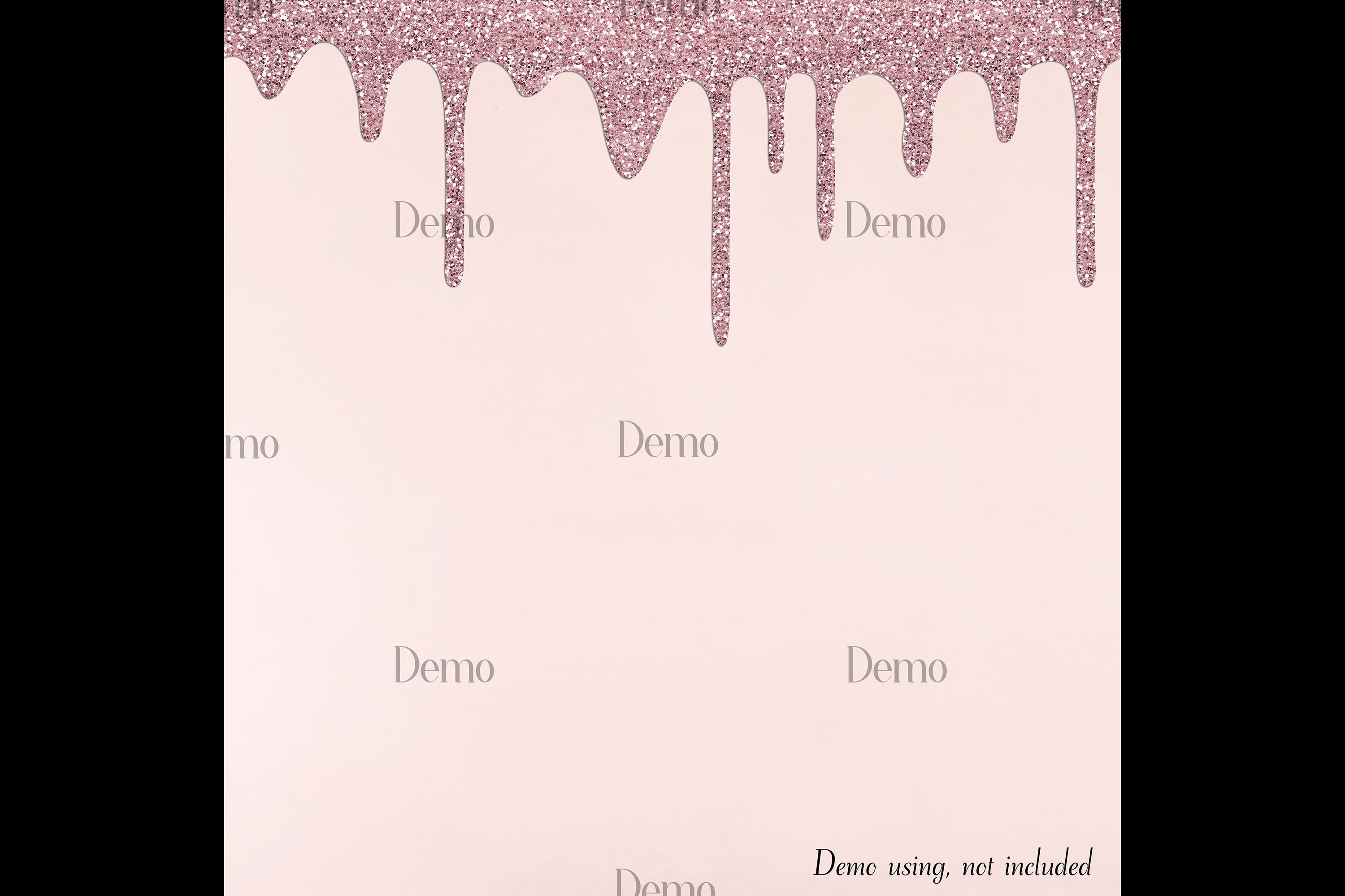 16 Seamless Glitter Dripping Melted Overlay Images 16 Colors (720950 ...