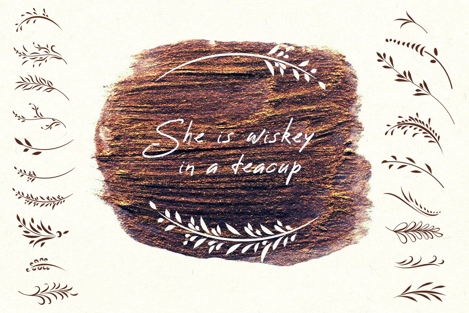 Bundle of vector rustic botanicals, frames and flourishes (367551 ...