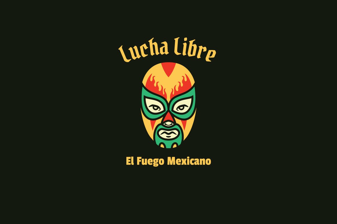 Lucha Libre Logo Template (660332) | Logos | Design Bundles