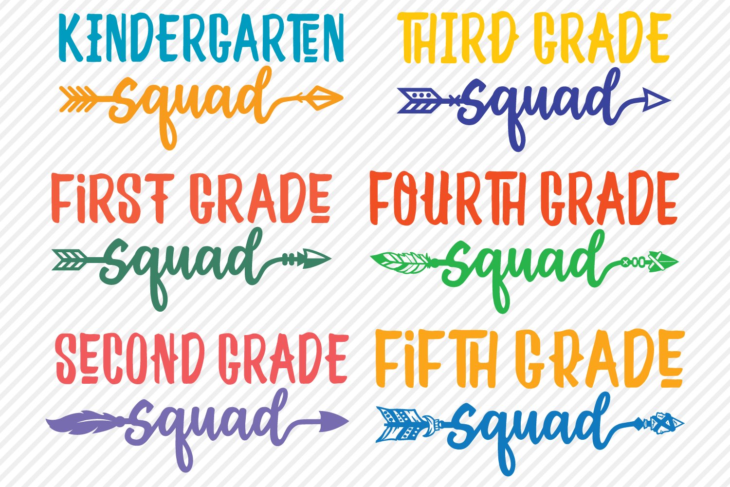 School Grade Bundle SVG, Cut Files, School Shirt Designs (652577) | Cut ...