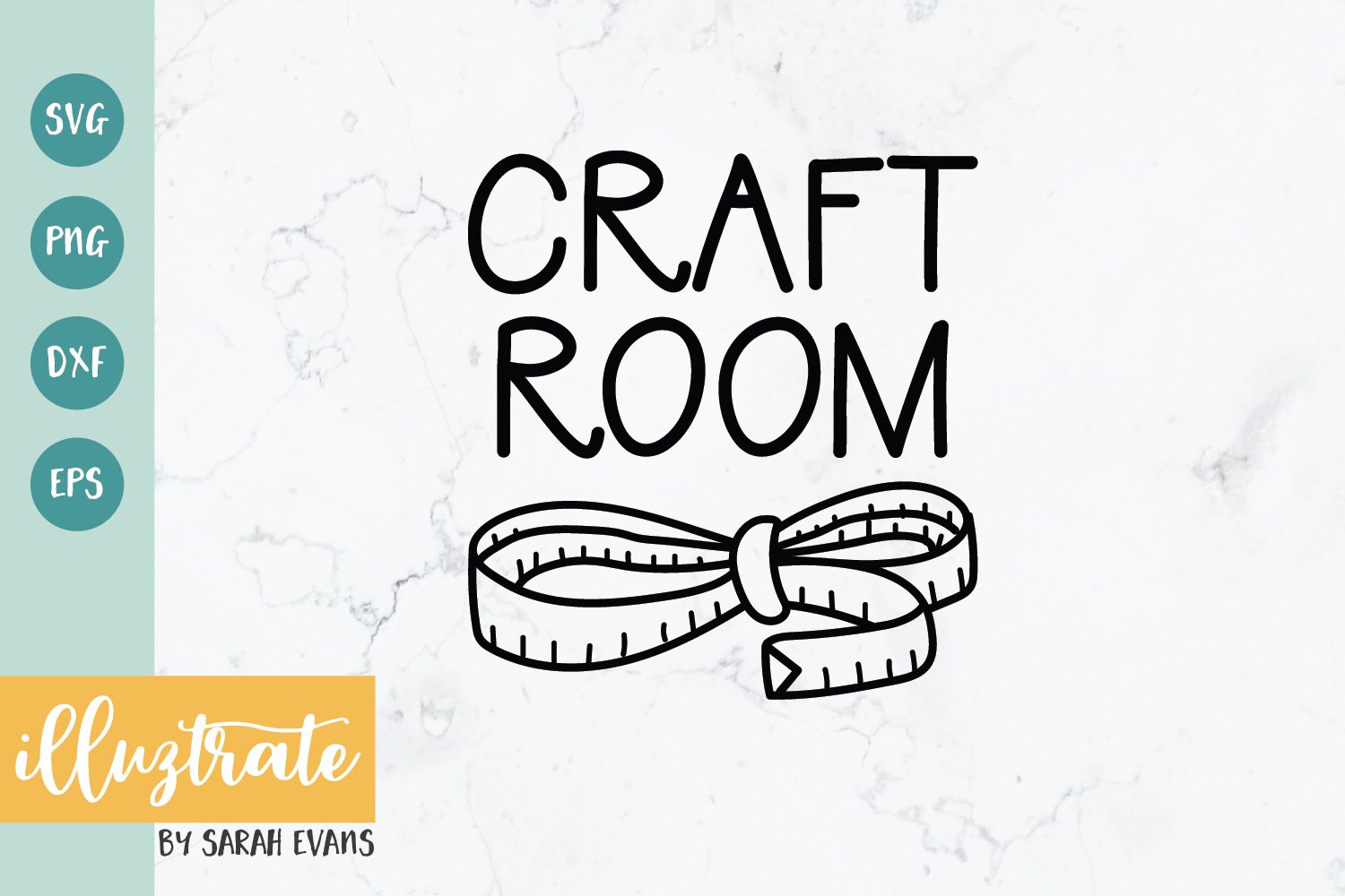 Craft Room SVG Cut File - Tape Measure SVG