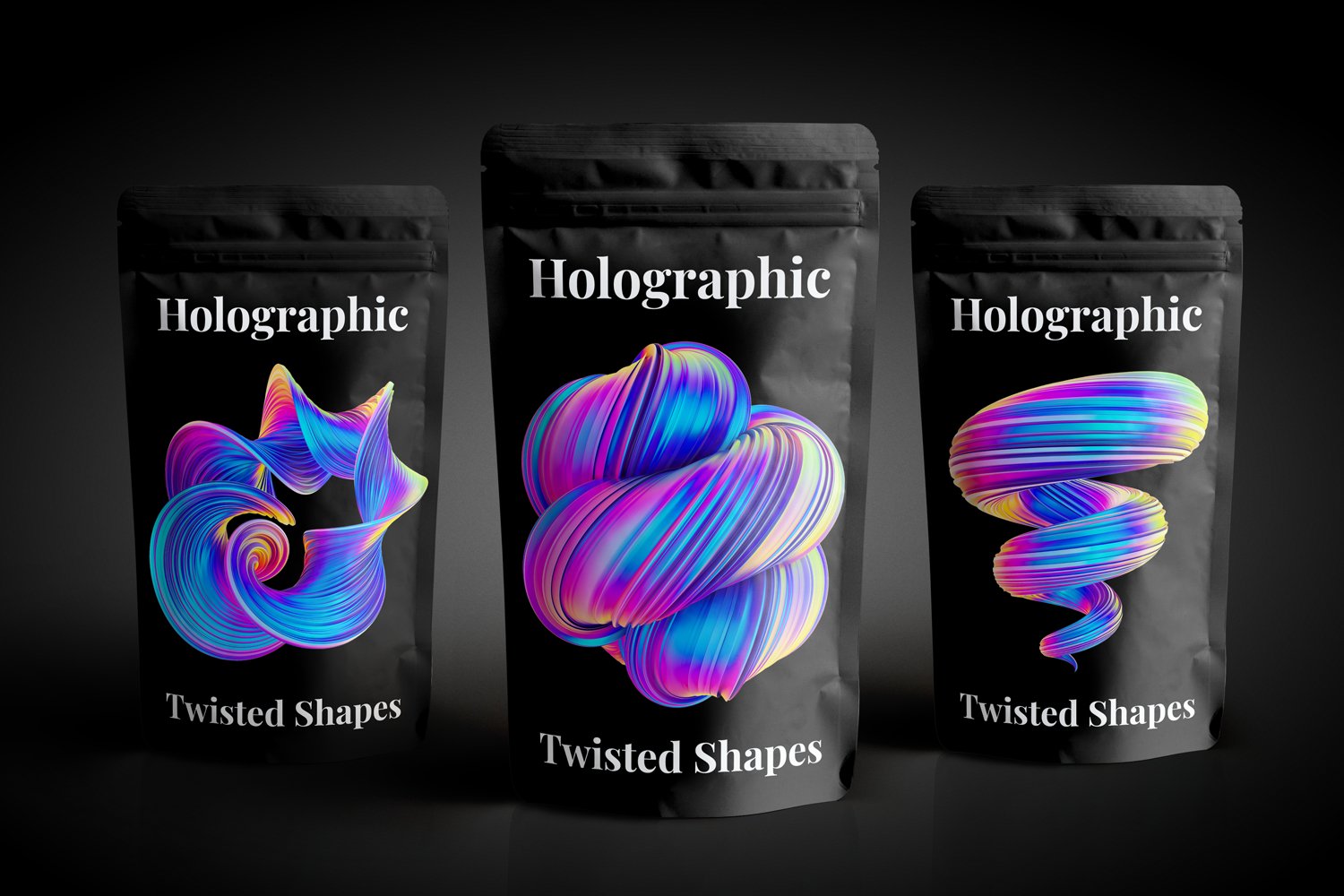 Awesome Twisted Shapes (273399) | Illustrations | Design Bundles