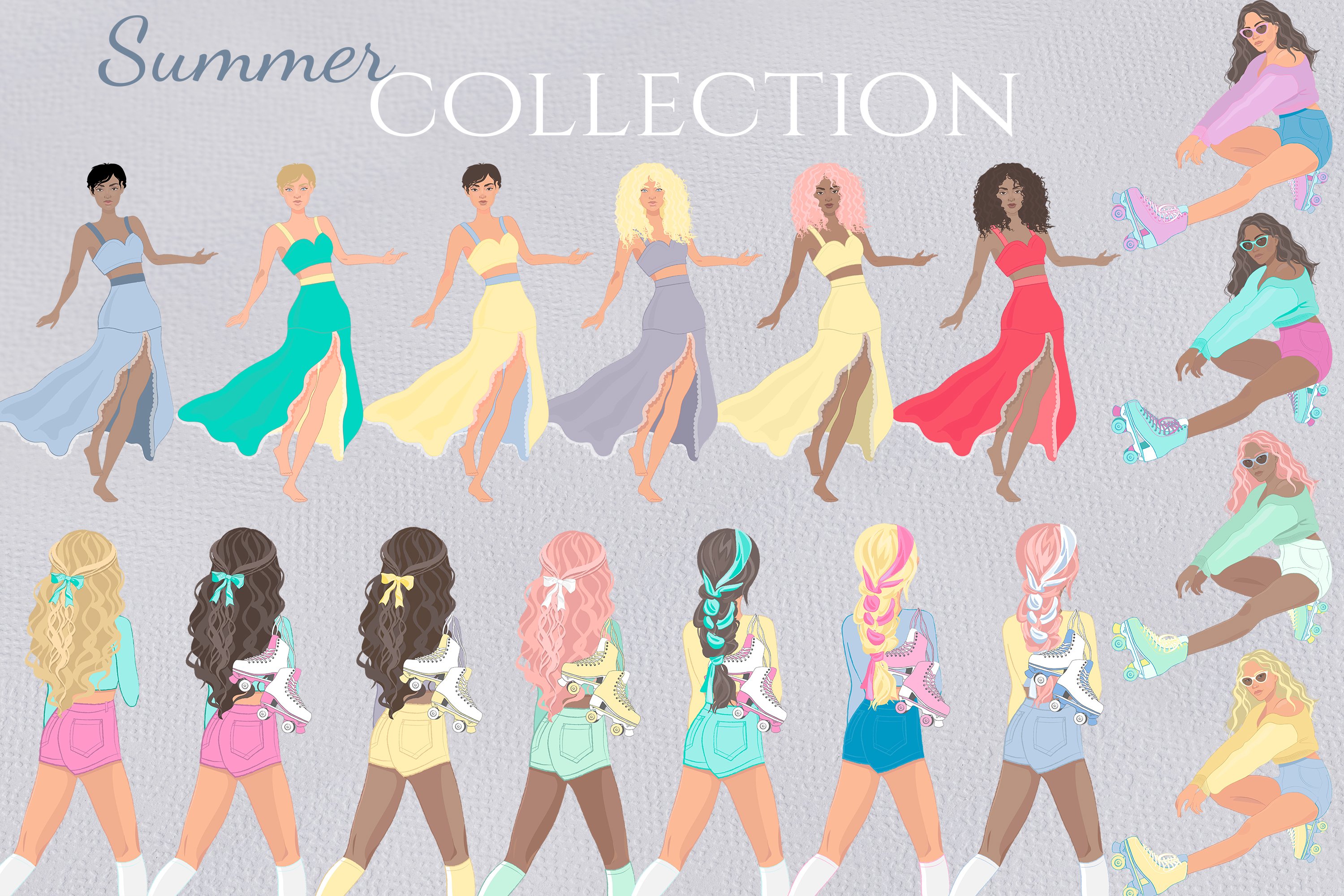 Summer collection (730476) | Illustrations | Design Bundles