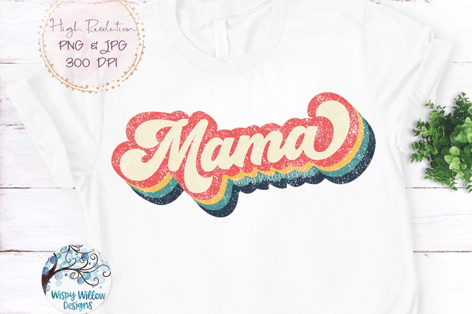 Retro Mama Sublimation PNG | Grunge Vintage Mama PNG