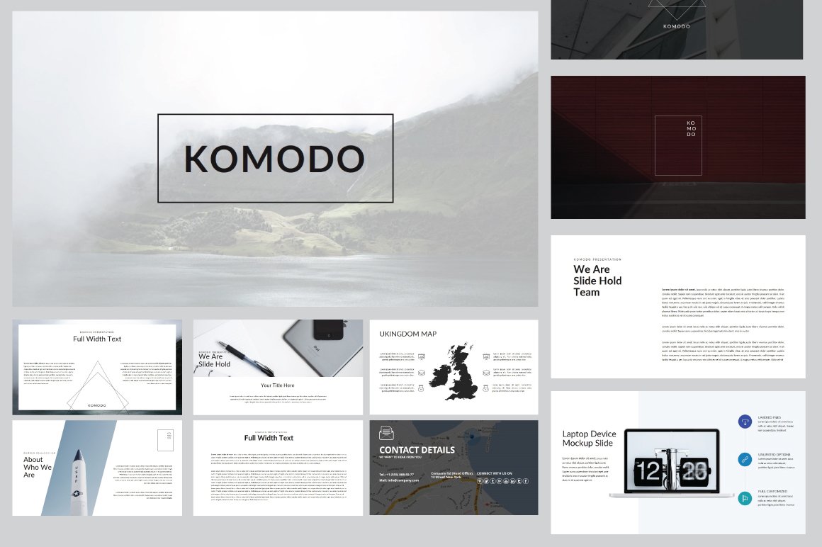 Komodo Minimal Powerpoint Template (24915) | Presentation Templates ...