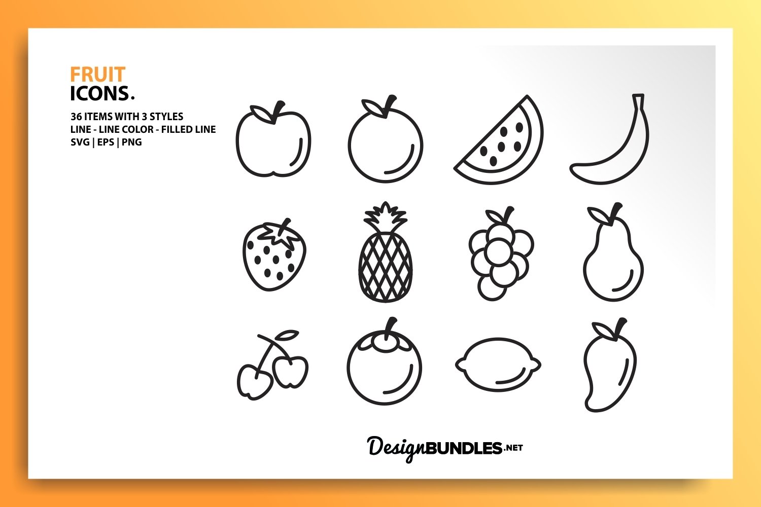 Fruit Icons