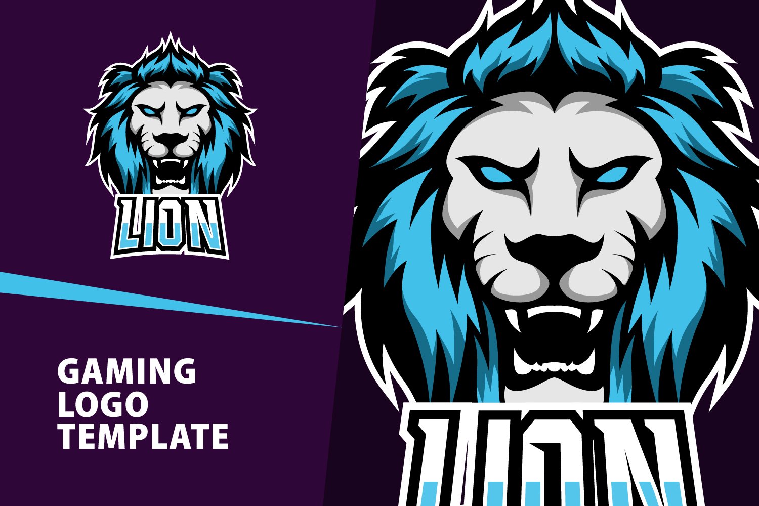 Lion Gaming Logo Template 515307 Logos Design Bundles