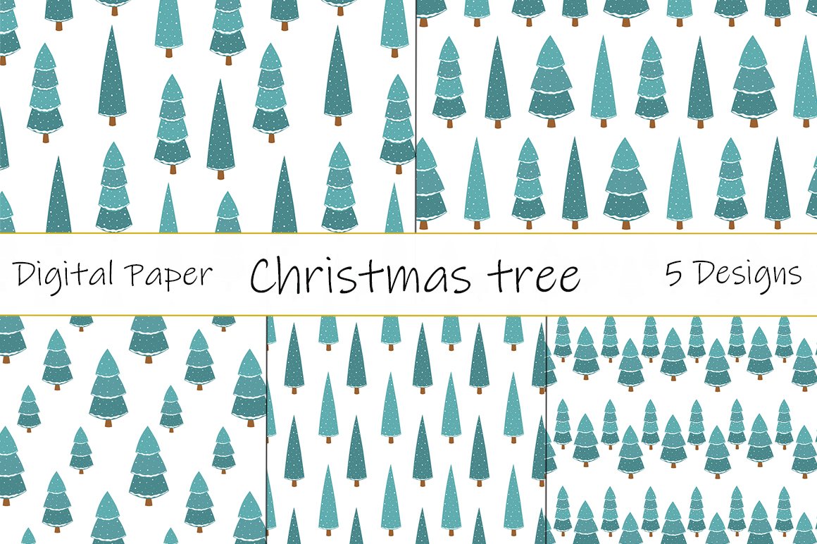 Christmas trees pattern. Christmas pattern. Christmas SVG (1053421 ...