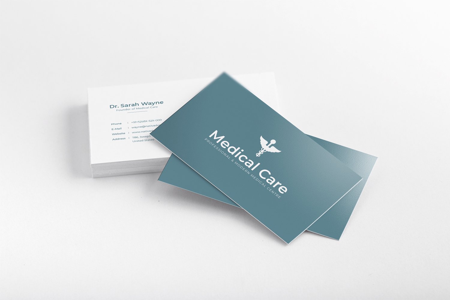 Medical Minimal Business Card Template (536808) | Business Cards ...