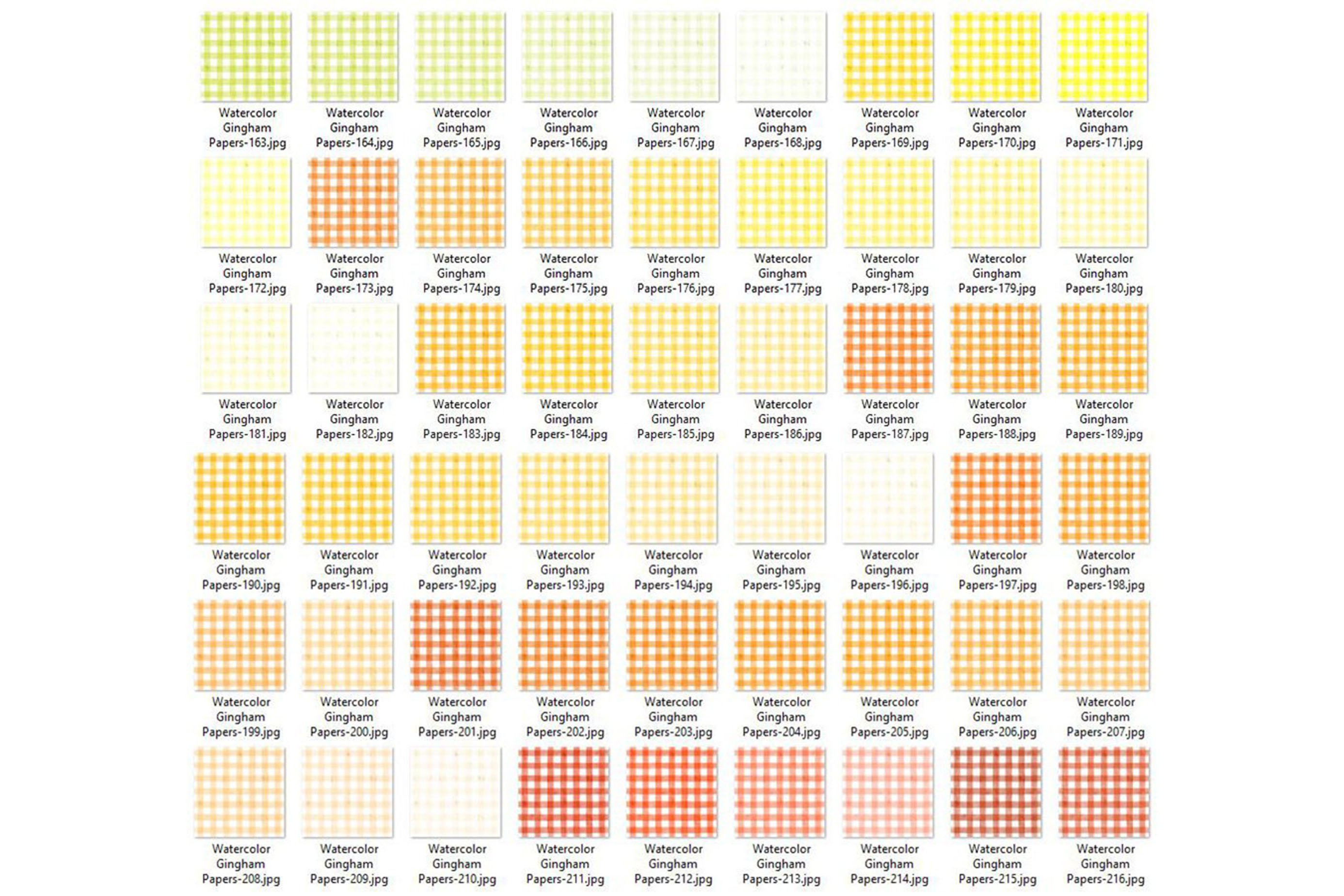 254 Seamless Watercolor Gingham Digital Papers 12 x 12 inch (130983 ...