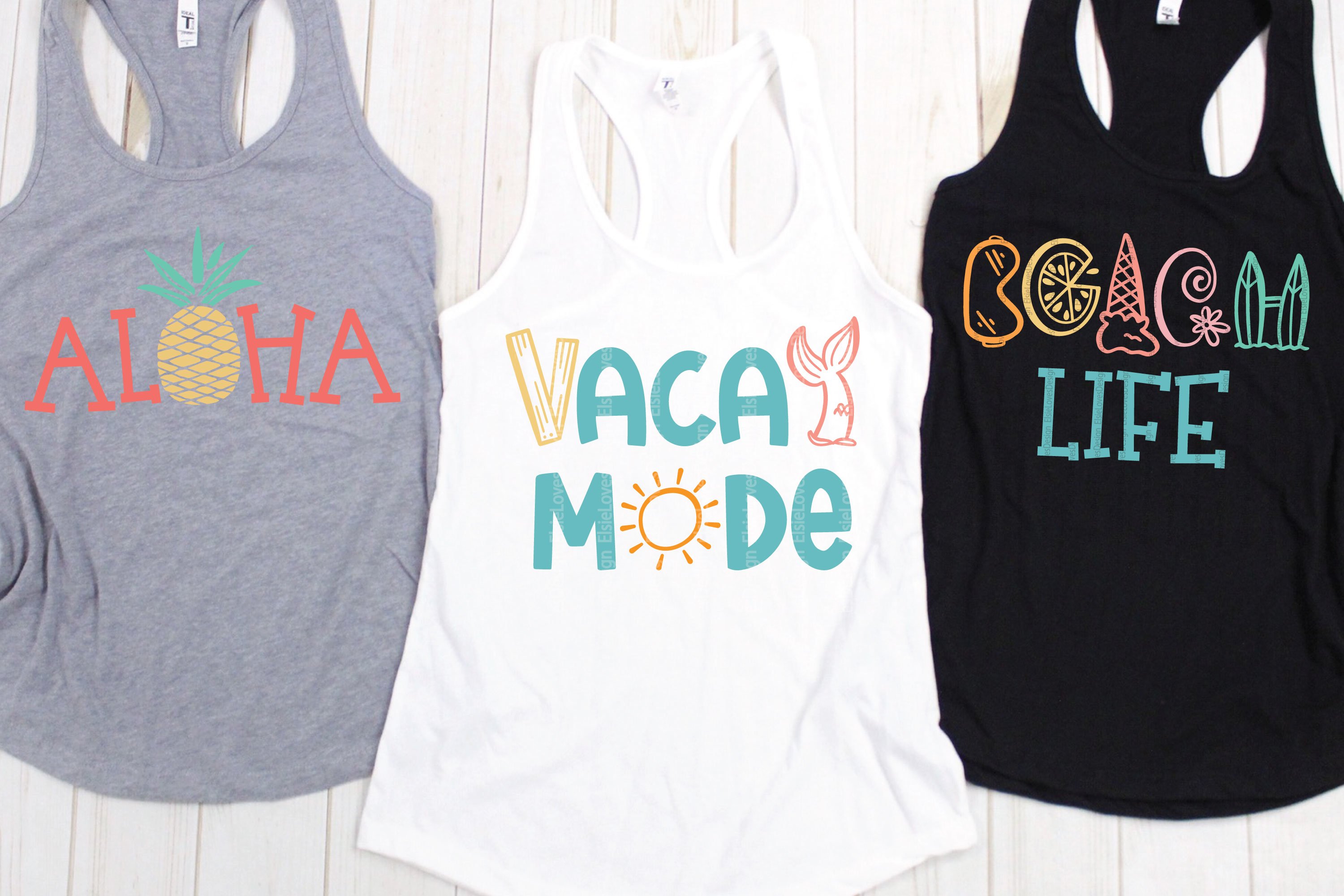 Summer Beach Bundle SVG Cut Files (730806) | Cut Files | Design Bundles