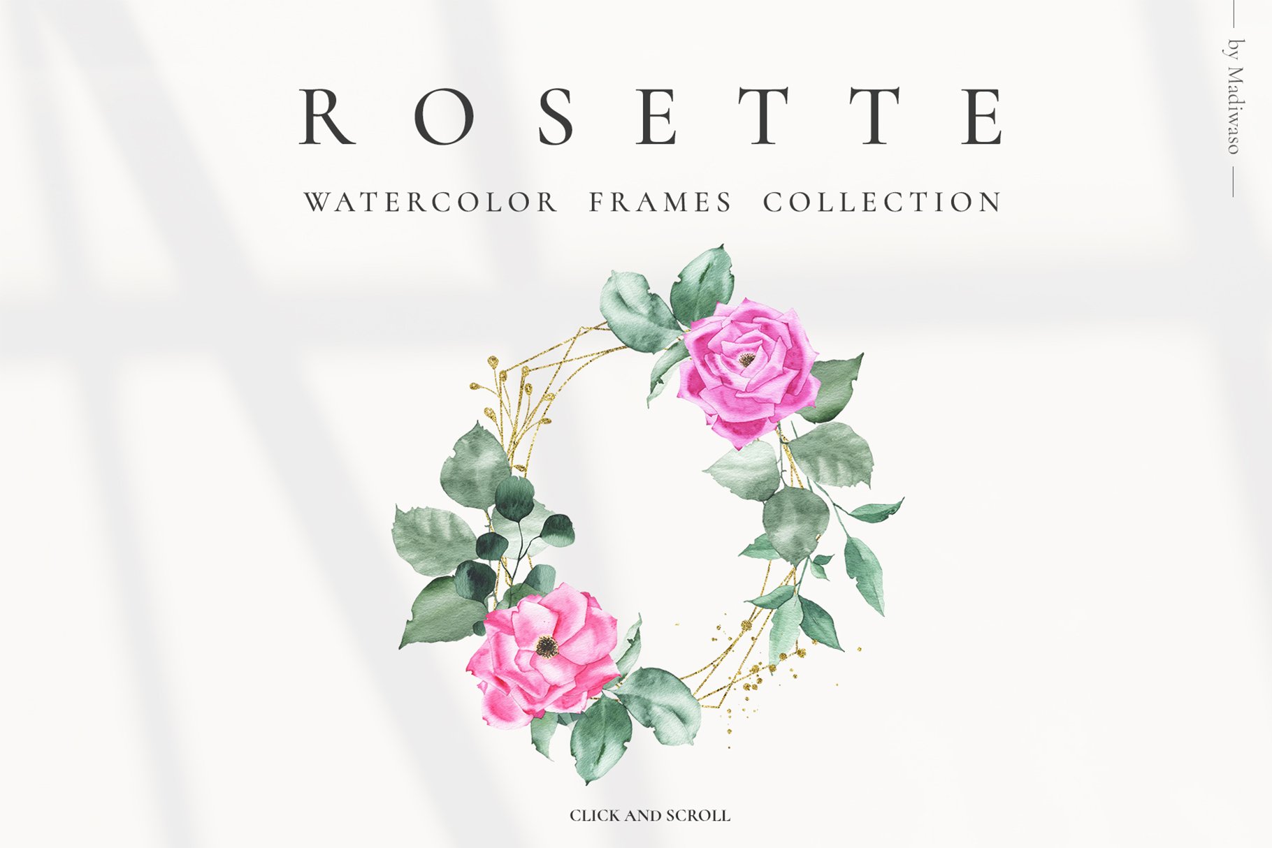 ROSETTE - watercolor roses leaf set (406557) | Illustrations | Design ...