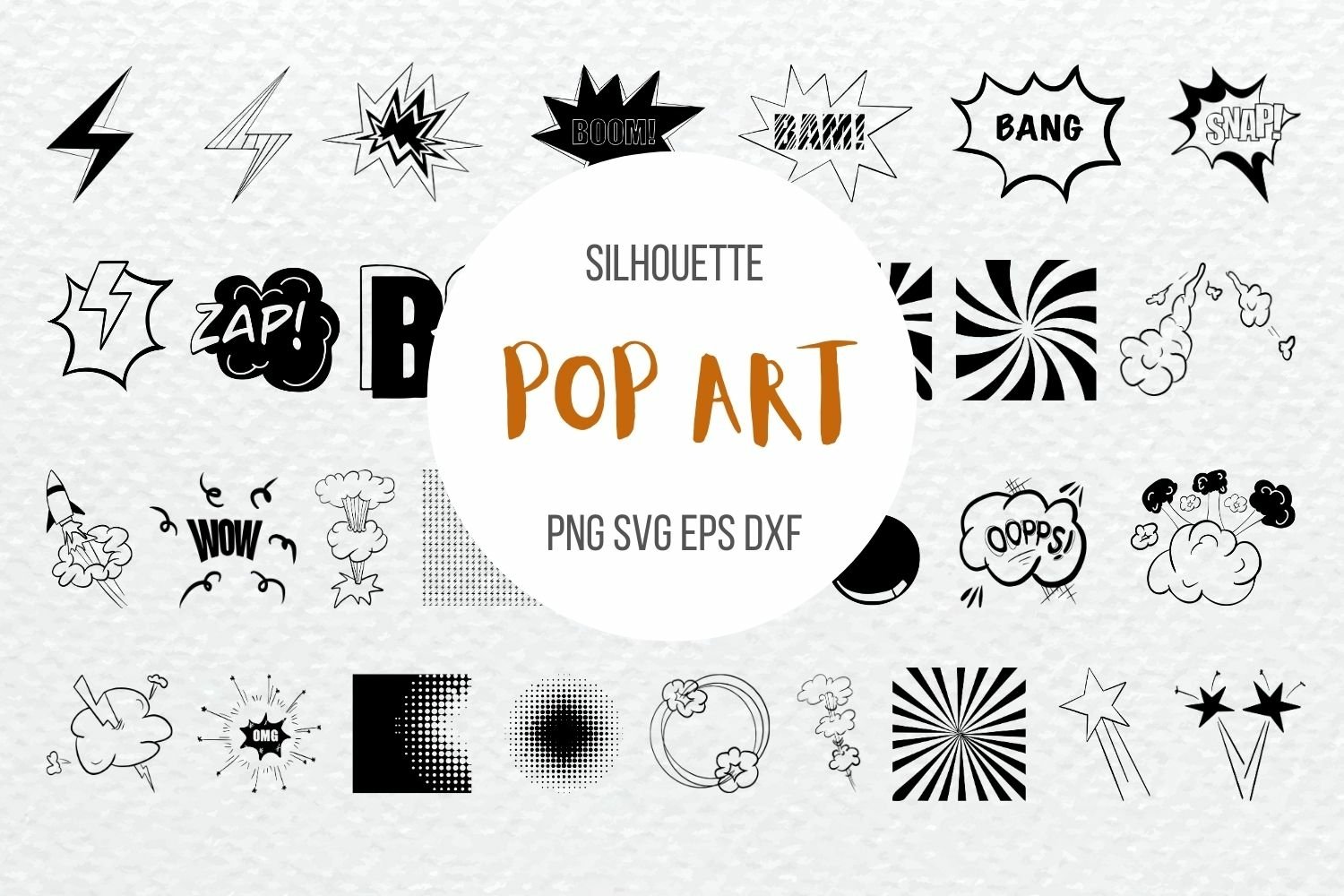 Craft Supplies & Tools Clip Art & Image Files Boom Print File Bang SVG ...