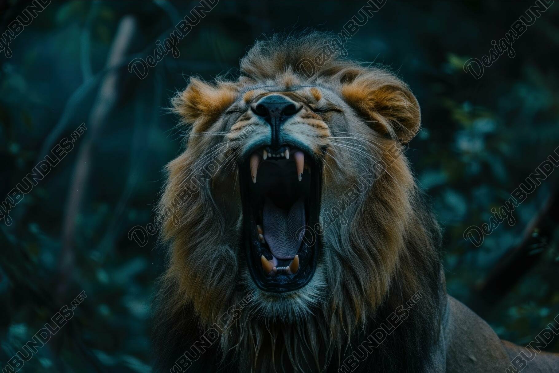 Angry Male Lion Wallpaper