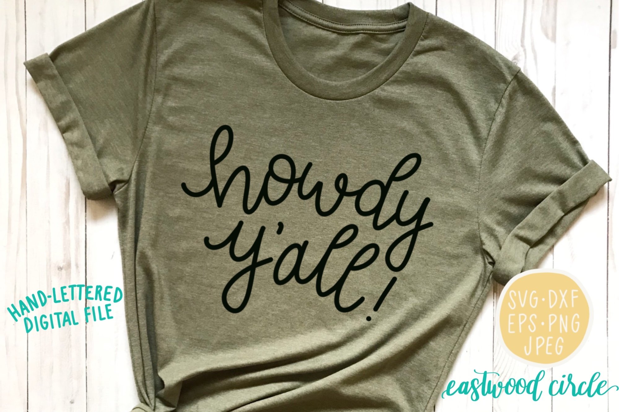 Howdy Y'all Hand Lettered SVG (126427) | SVGs | Design Bundles