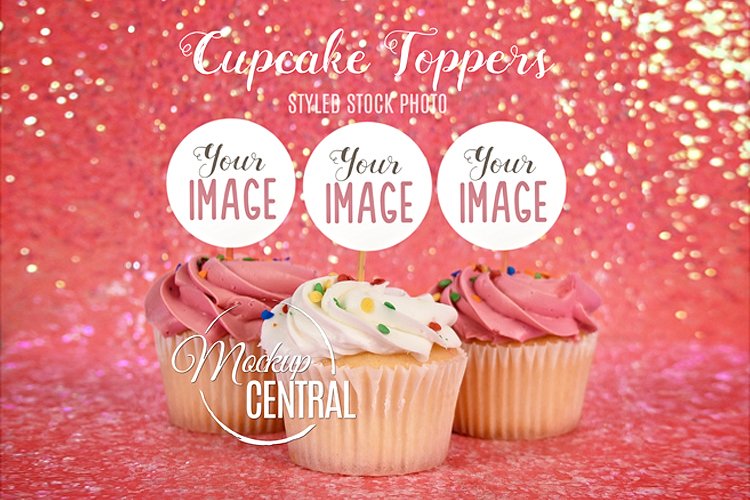 Cupcake Party Toppers, Labels, Birthday (579461)