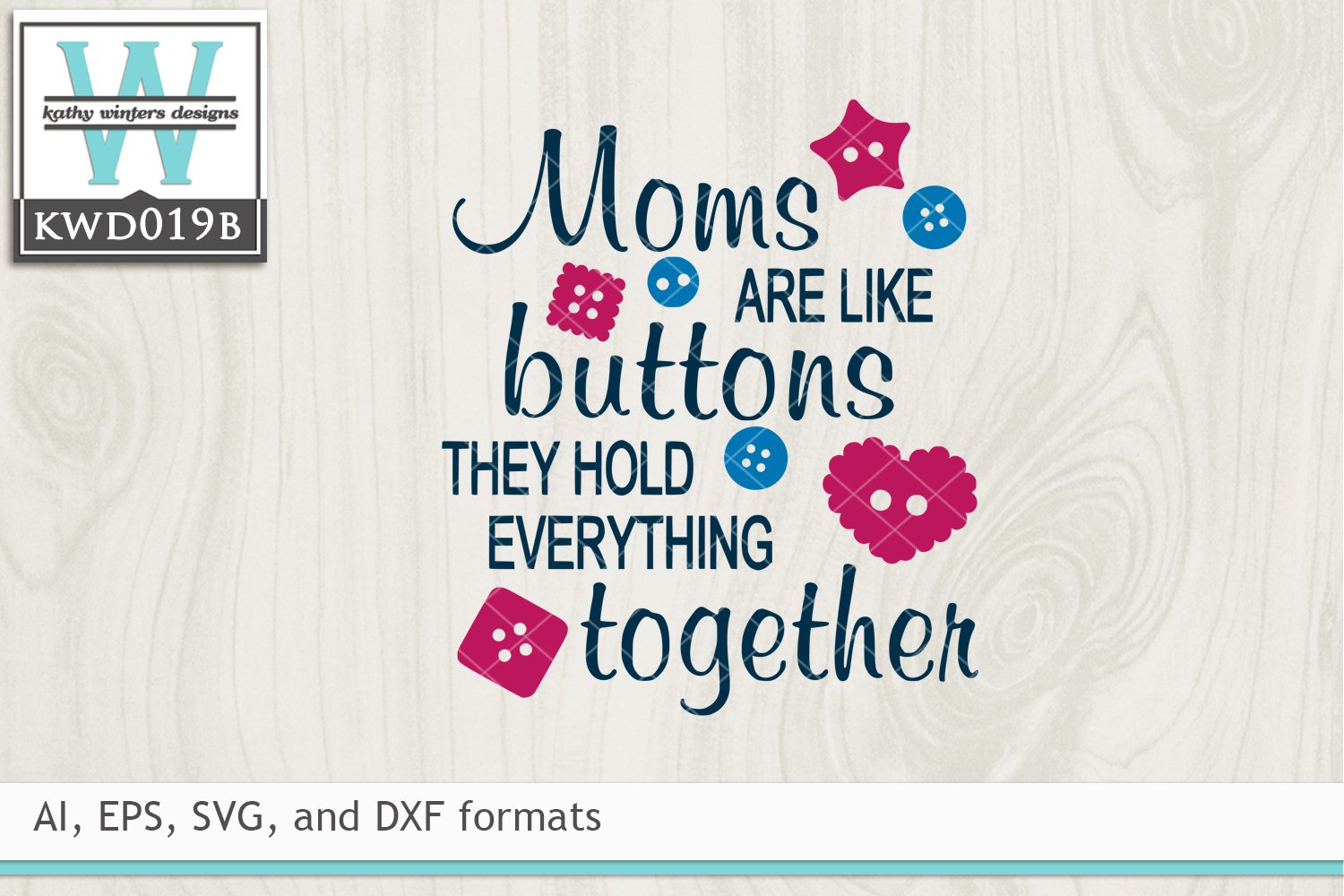 Mothers SVG - Moms Are Like Buttons (14121) | Cut Files | Design Bundles