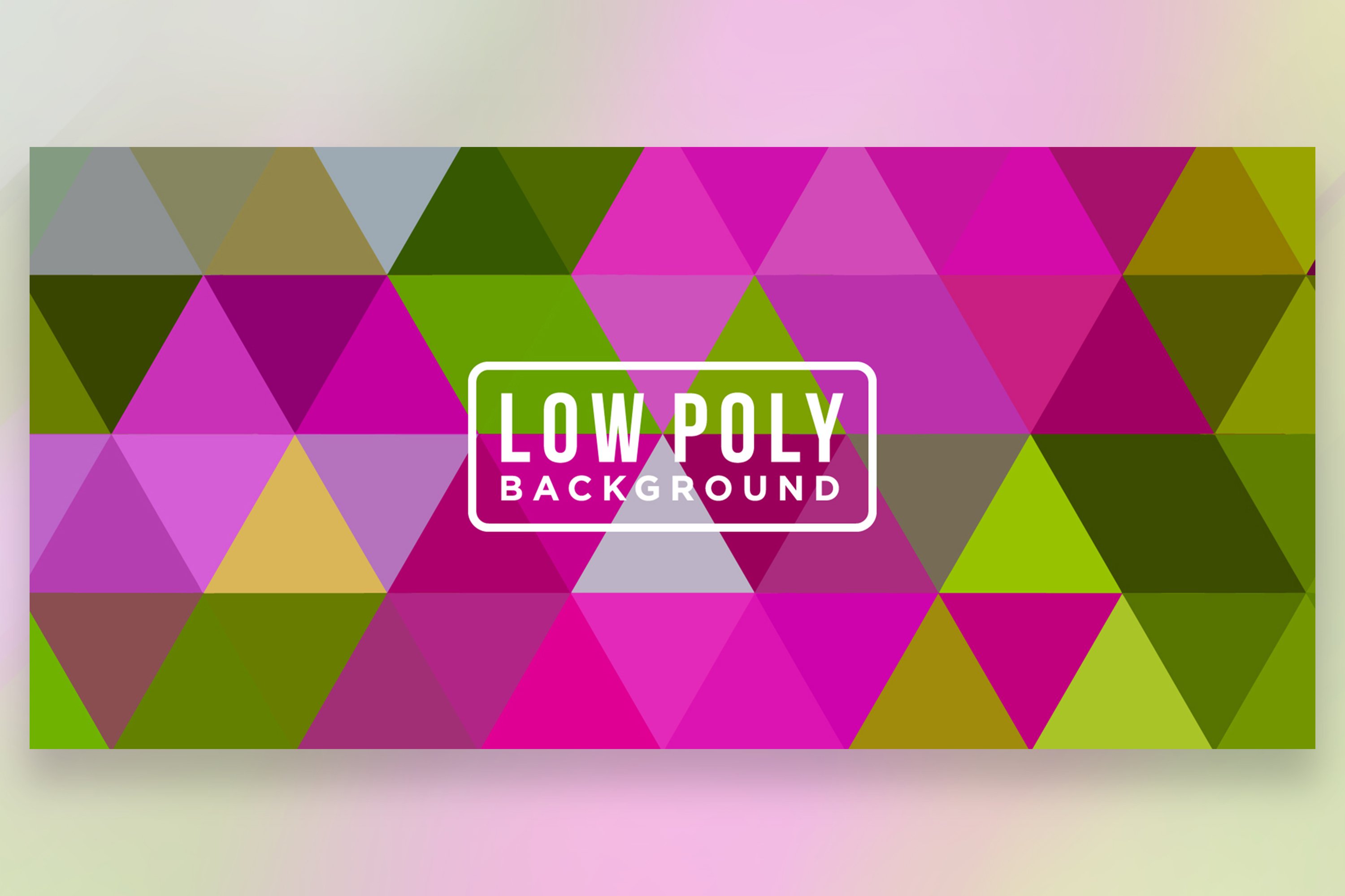 Abstract Low Poly Green Color Vector Background (1317340) | Patterns ...