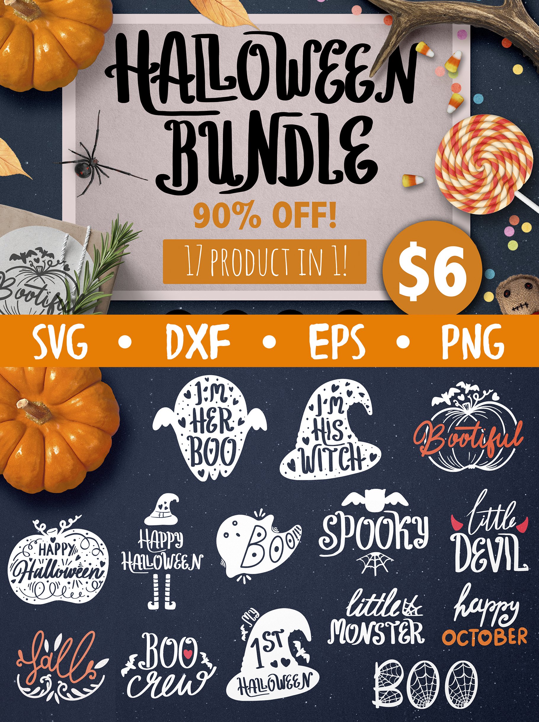 Halloween Craft Bundle (316054) | Illustrations | Design Bundles