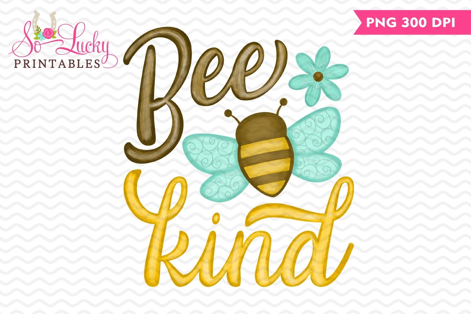 Drawing & Illustration sticker Bee Kind Watercolor PNG for sublimation ...