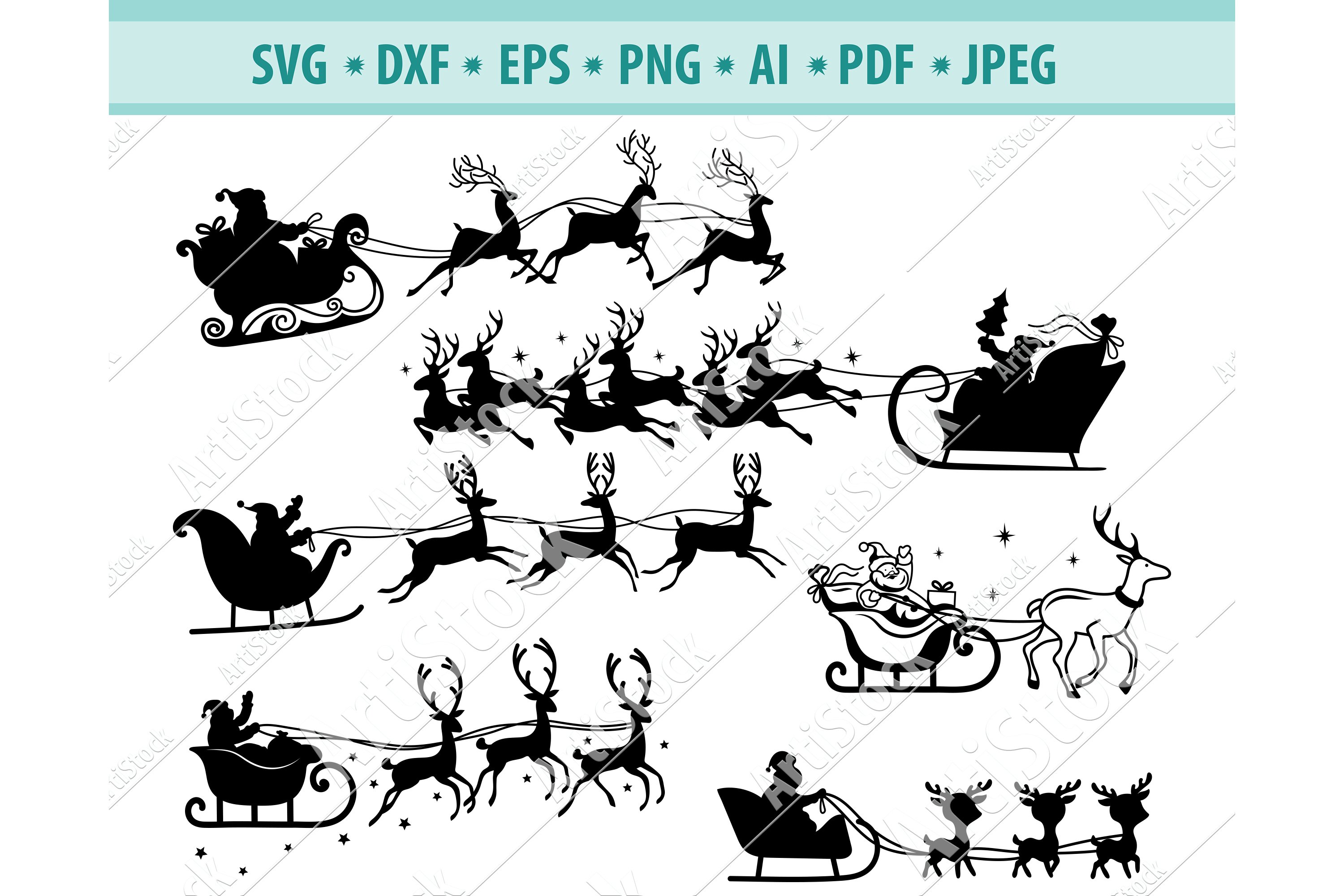 i sleigh DXF PNG SVG sleigh all day sign santa's sleigh svg sleigh svg ...