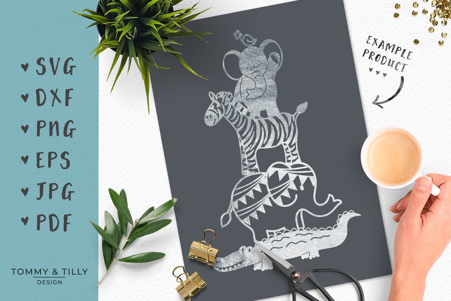 Animal Stack - SVG DXF PNG EPS JPG PDF Cutting File (89258) | SVGs ...