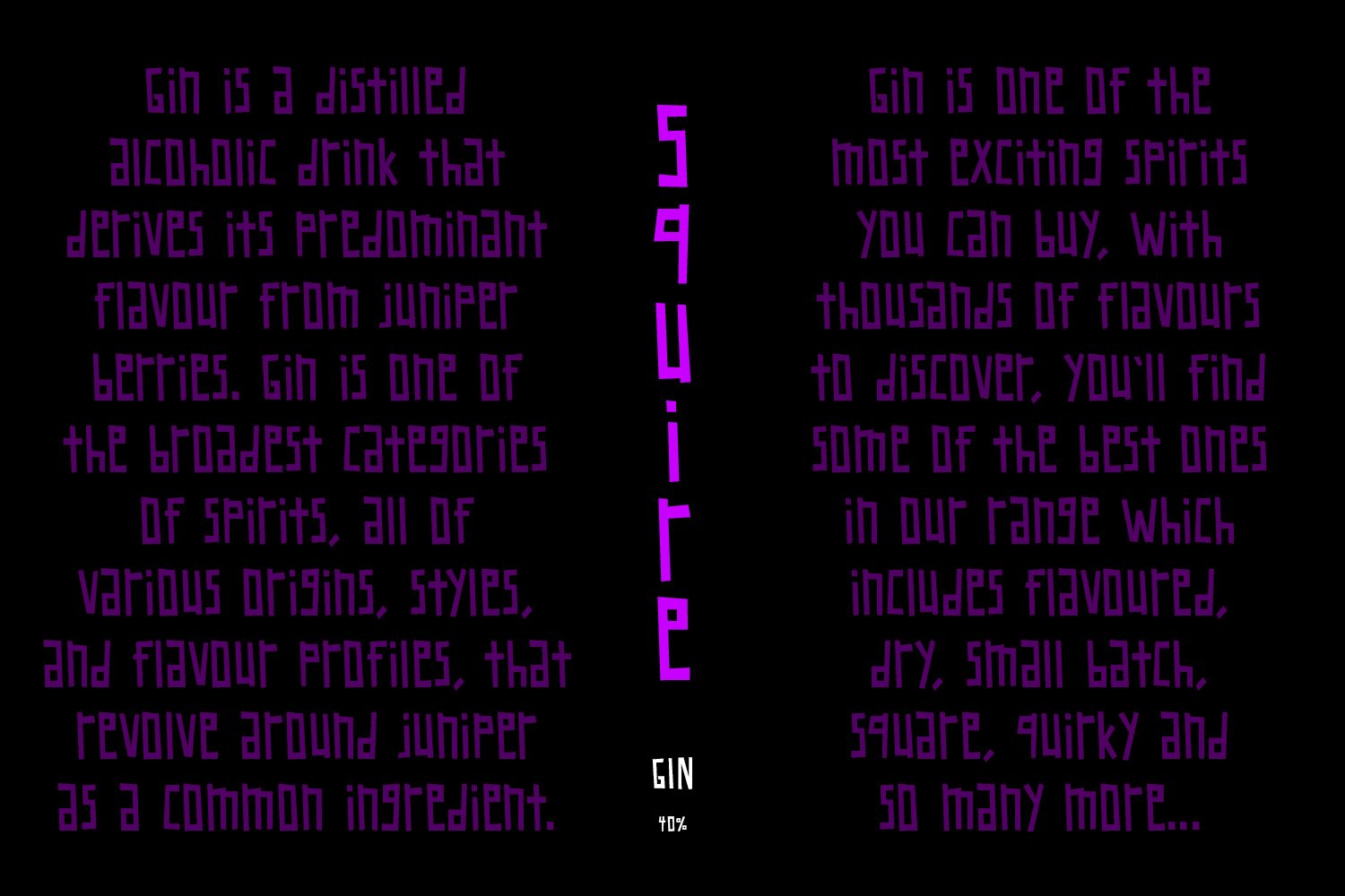 Squire - a square & quirky font (446836) | Display | Font Bundles