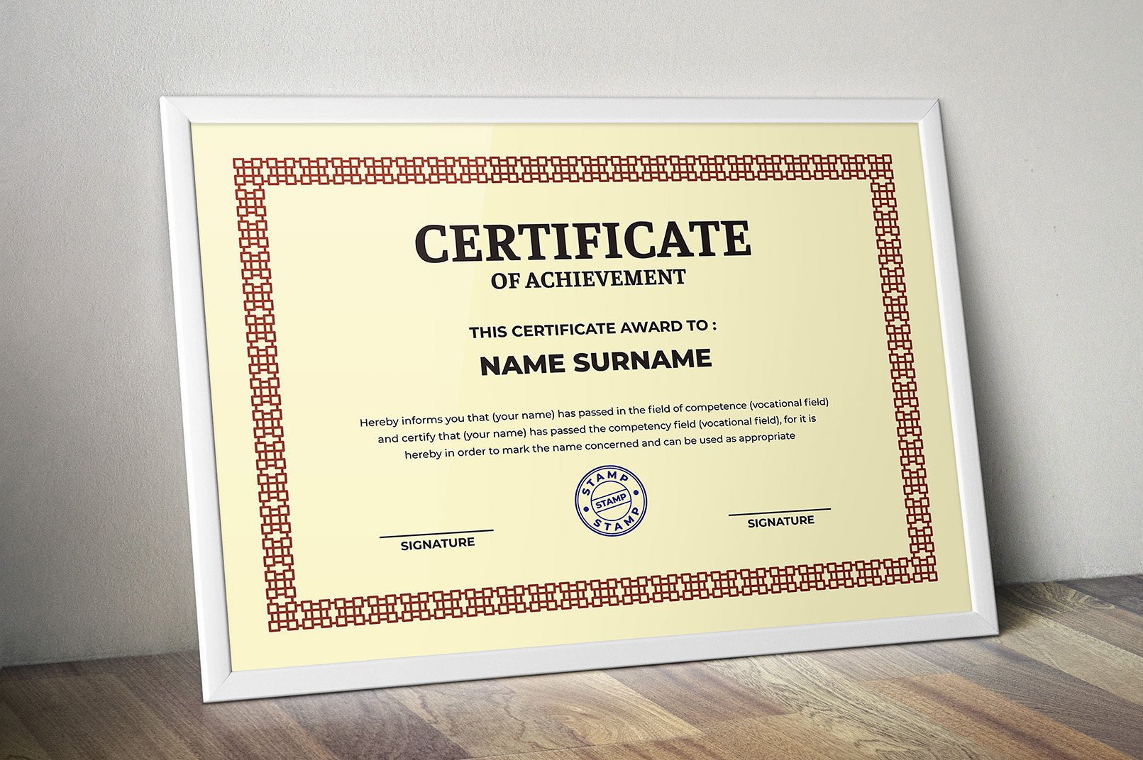 Competency Certificate Template